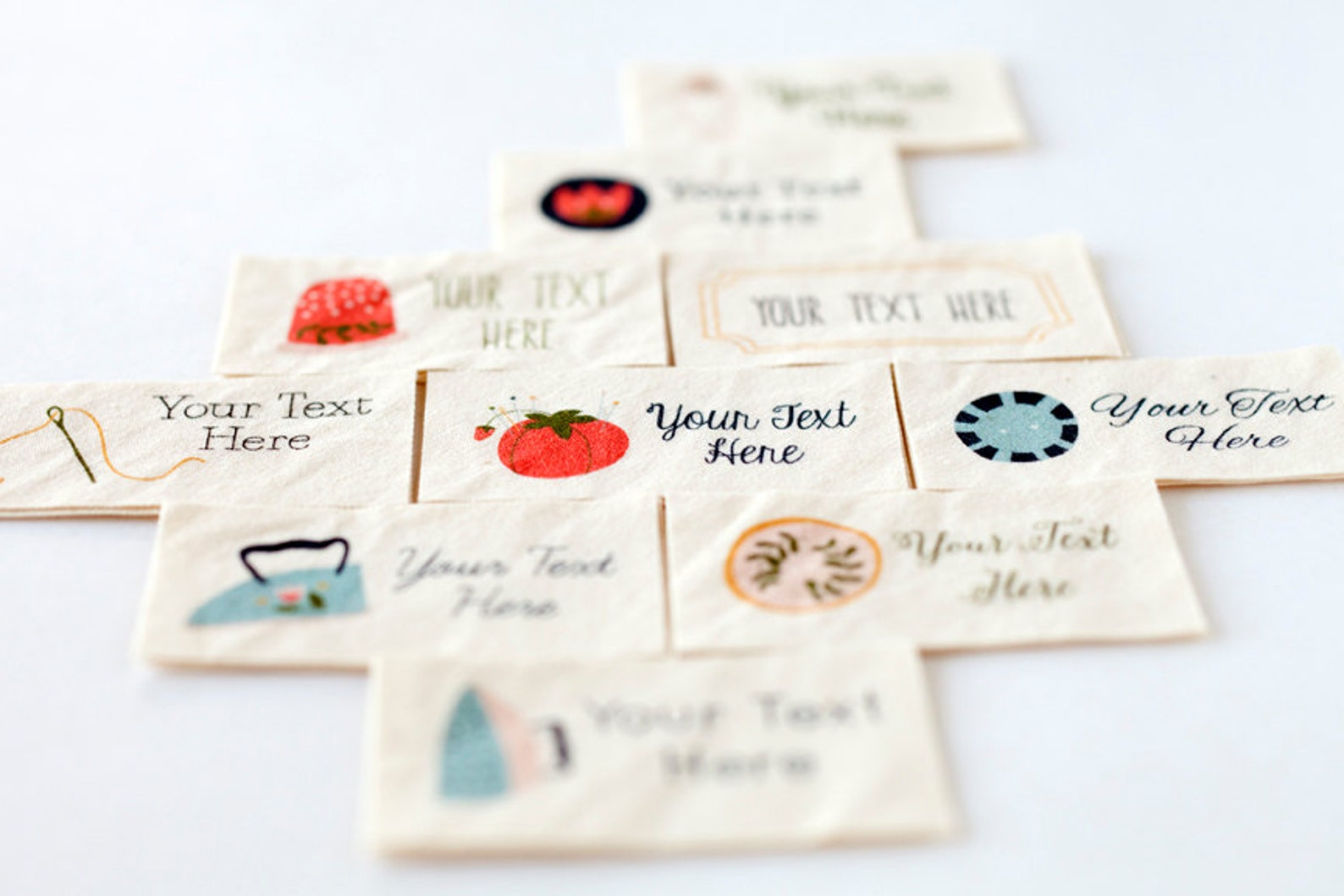 Custom Fabric Labels for Makers Sewing Logo Tags With Hand - Etsy