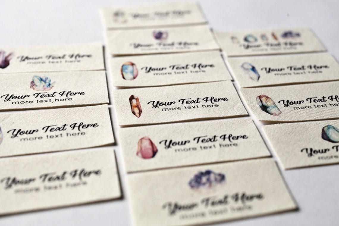 Watercolor Crystal Labels Personalized Custom Labels for - Etsy