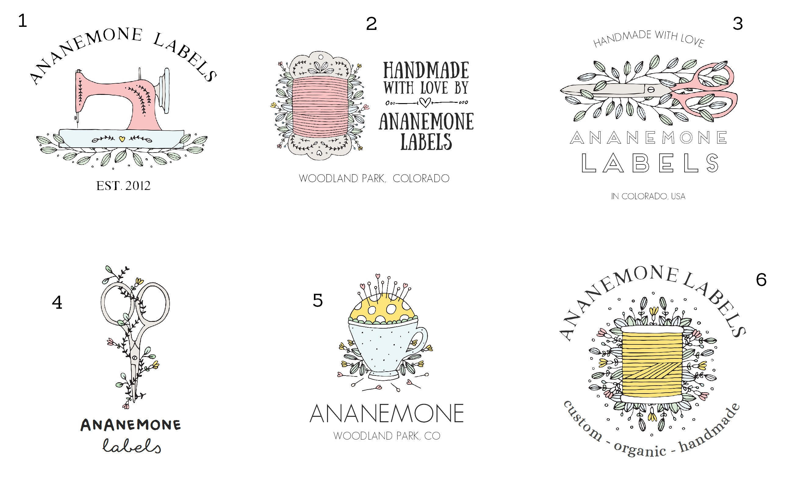 Sewing Labels for Handmade Items Personalized Custom Tags - Etsy