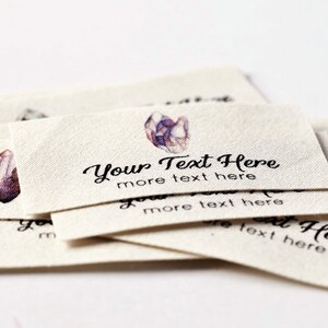 Watercolor Crystal Labels, Personalized Custom Labels for Handmade ...