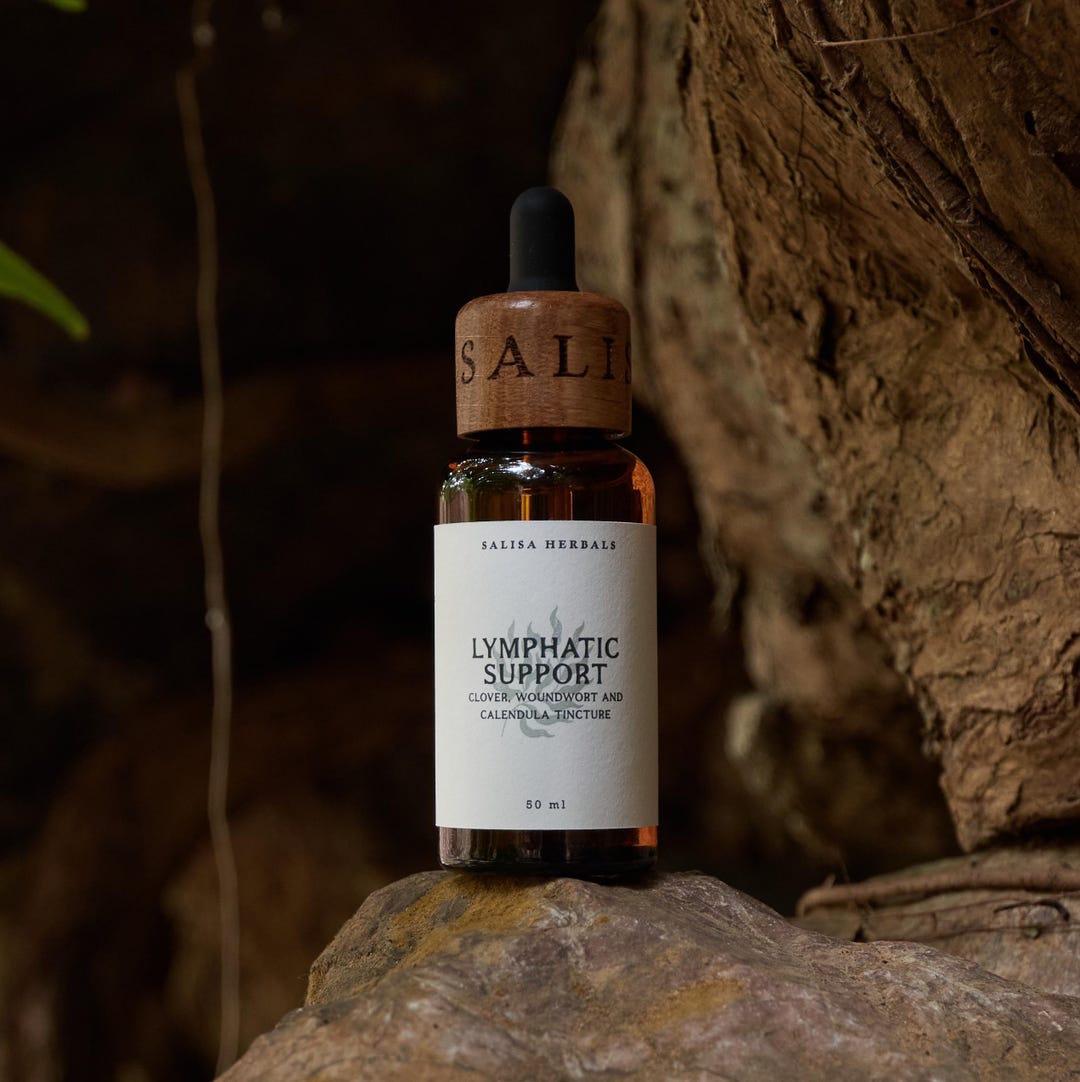 Lymphatic Support Tincture - Red Clover, Calendula & Woundwort Extract ...