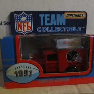Atlanta Falcons 1991 NFL Diecast Ford Model A Truck by Matchbox White ...