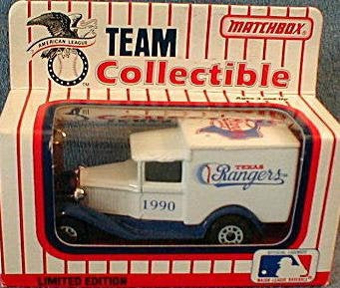 Texas Rangers 1990 Matchbox White Rose MLB Diecast Ford Model A Truck 1 ...