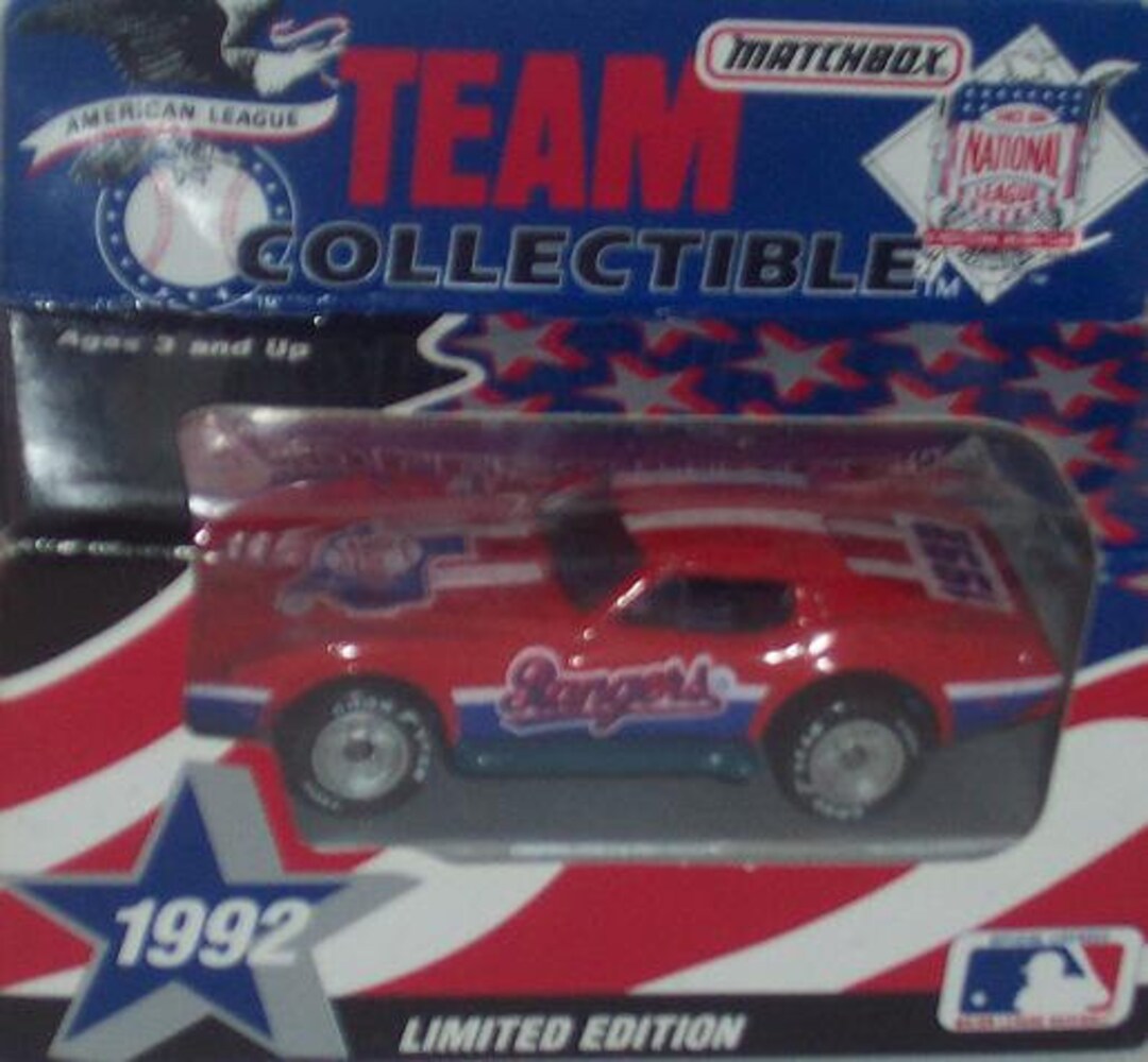 Texas Rangers 1992 MLB Diecast Corvette New in Package Collectible 1:64 ...