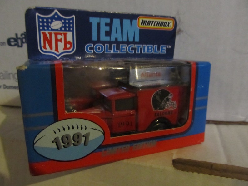 Atlanta Falcons 1991 NFL Diecast Ford Model A Truck by Matchbox White ...