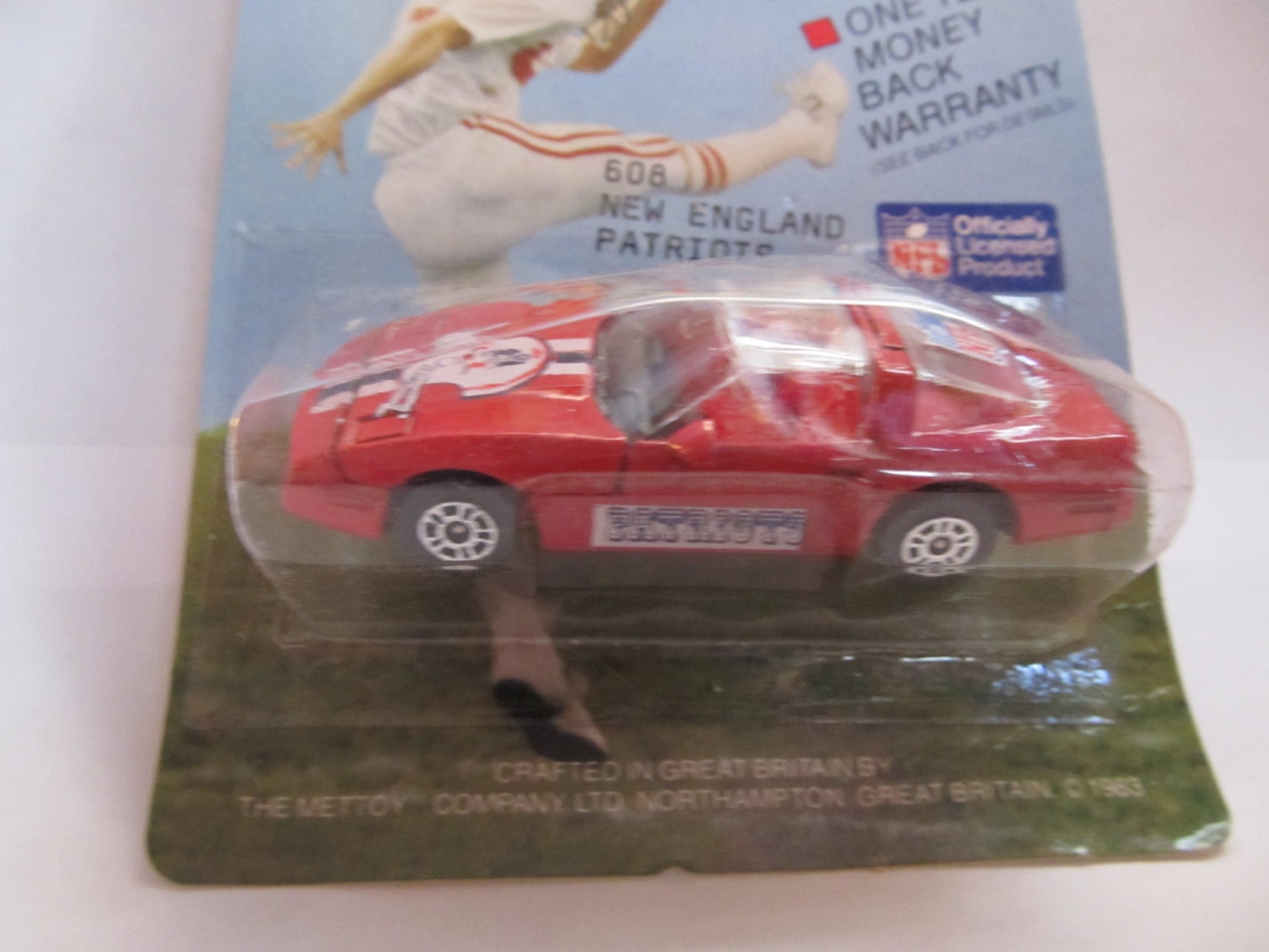New England Patriots 1/64 Corvette 1983 Corgi Trading Cars NFL Diecast ...