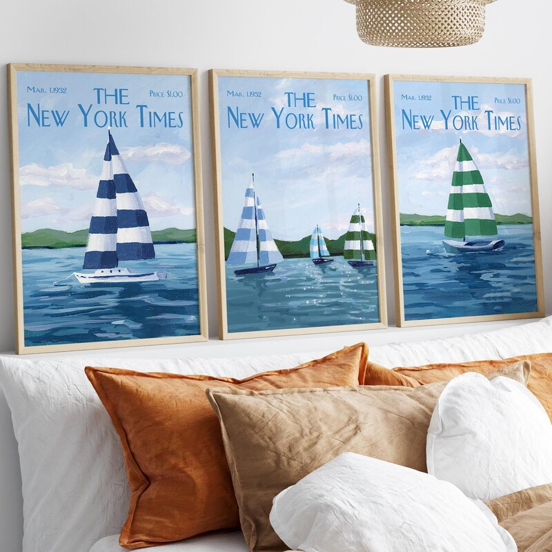 Sailing Poster - Etsy