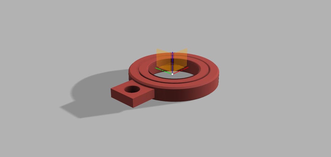 3d Printed Keyring Fidget Spinner -stl Digital File - Etsy