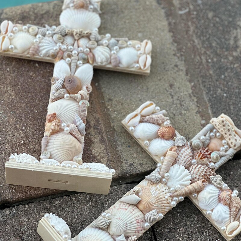 Seashell Cross - Etsy