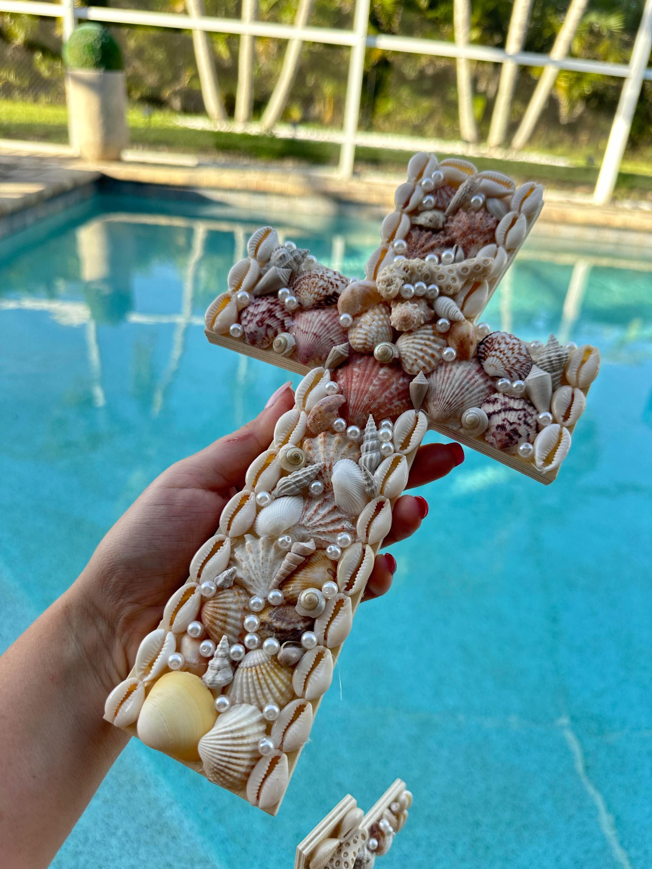 Hanging Wall Cross Handpicked Shells From SWFL - Etsy