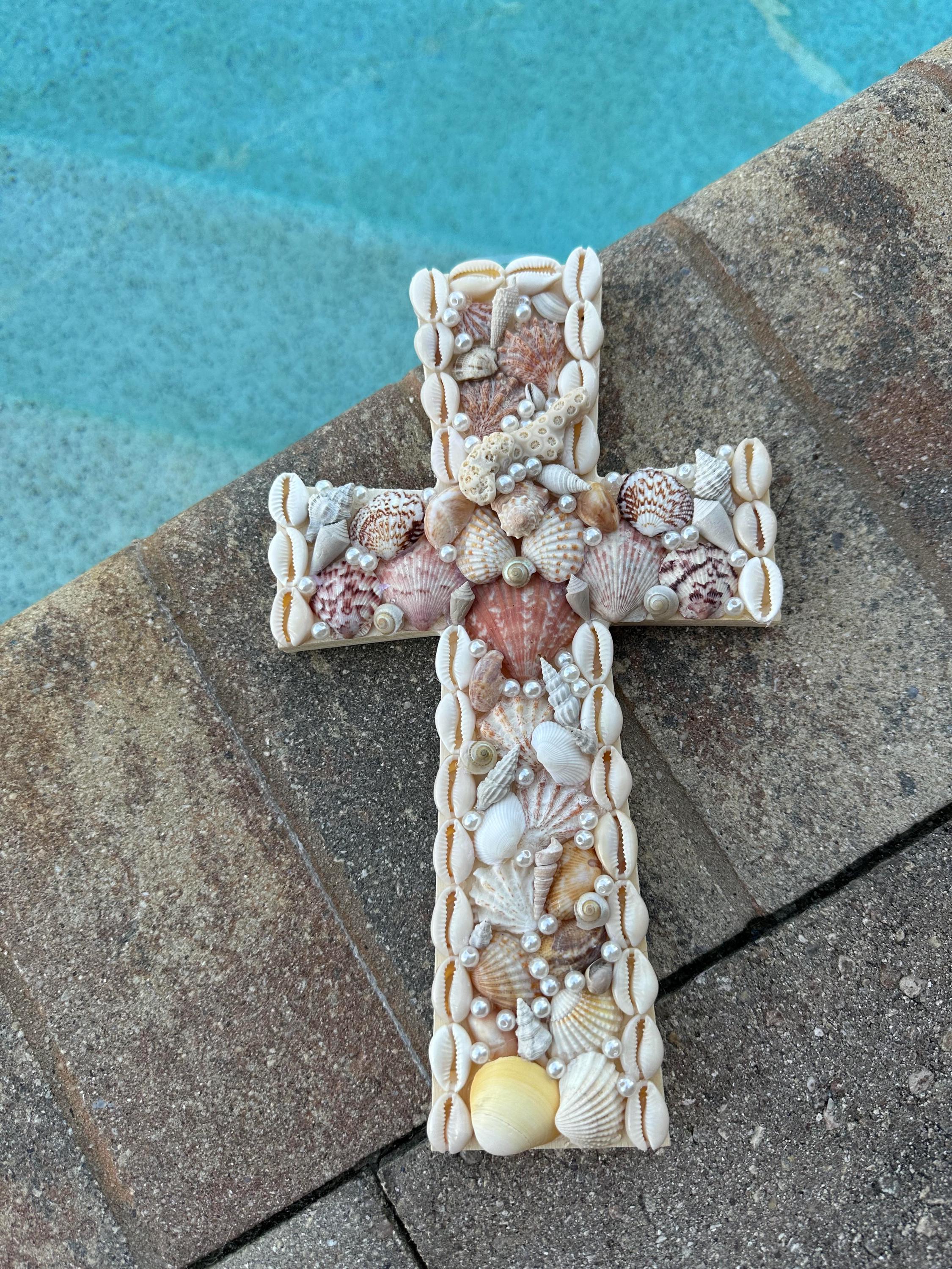 Hanging Wall Cross Handpicked Shells From SWFL - Etsy
