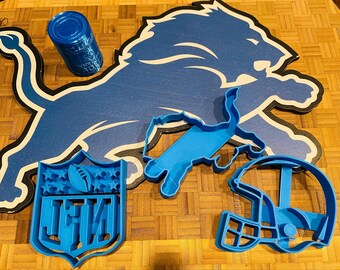 Detroit Lions Cookie Cutter - Etsy