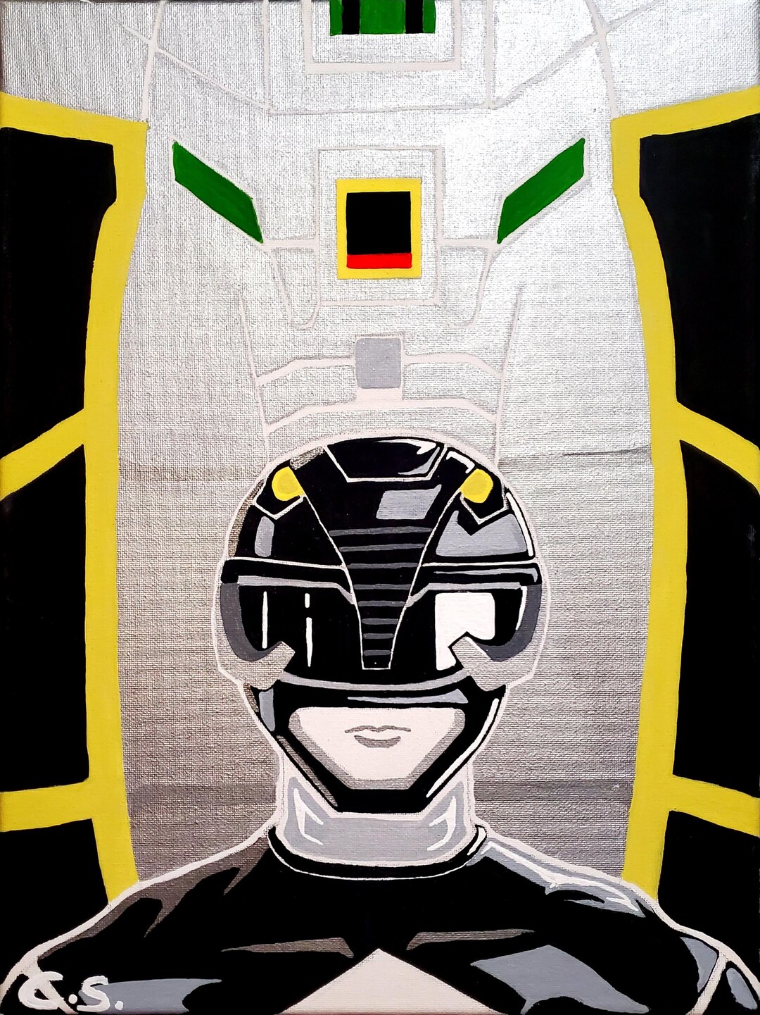 Black Power Ranger, Mastodon Dinozord - Etsy
