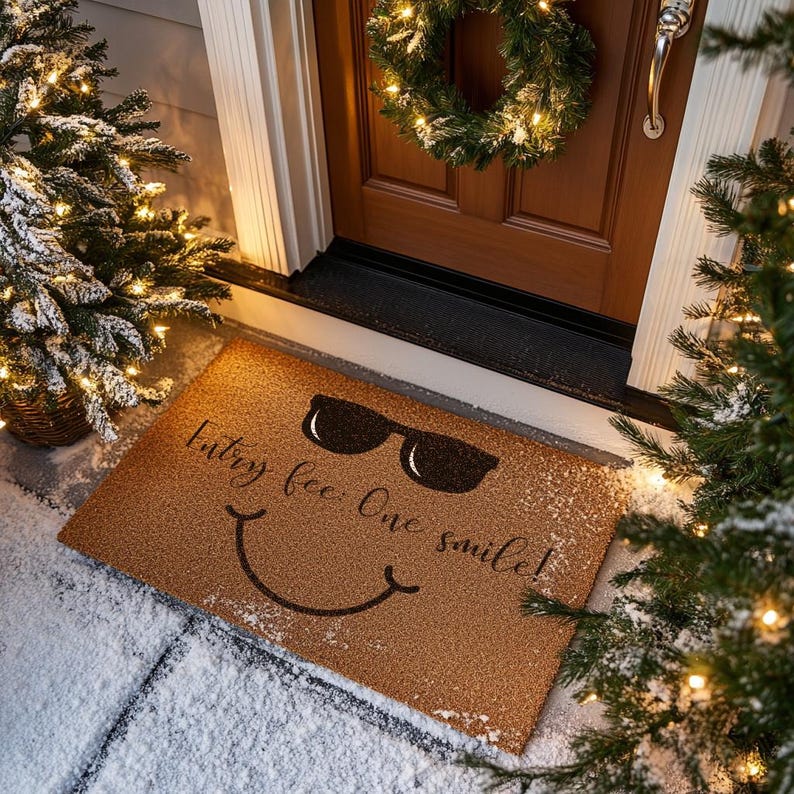Positive Affirmation Doormat | Funny Luxury Coir Rug | Welcome Mat With ...