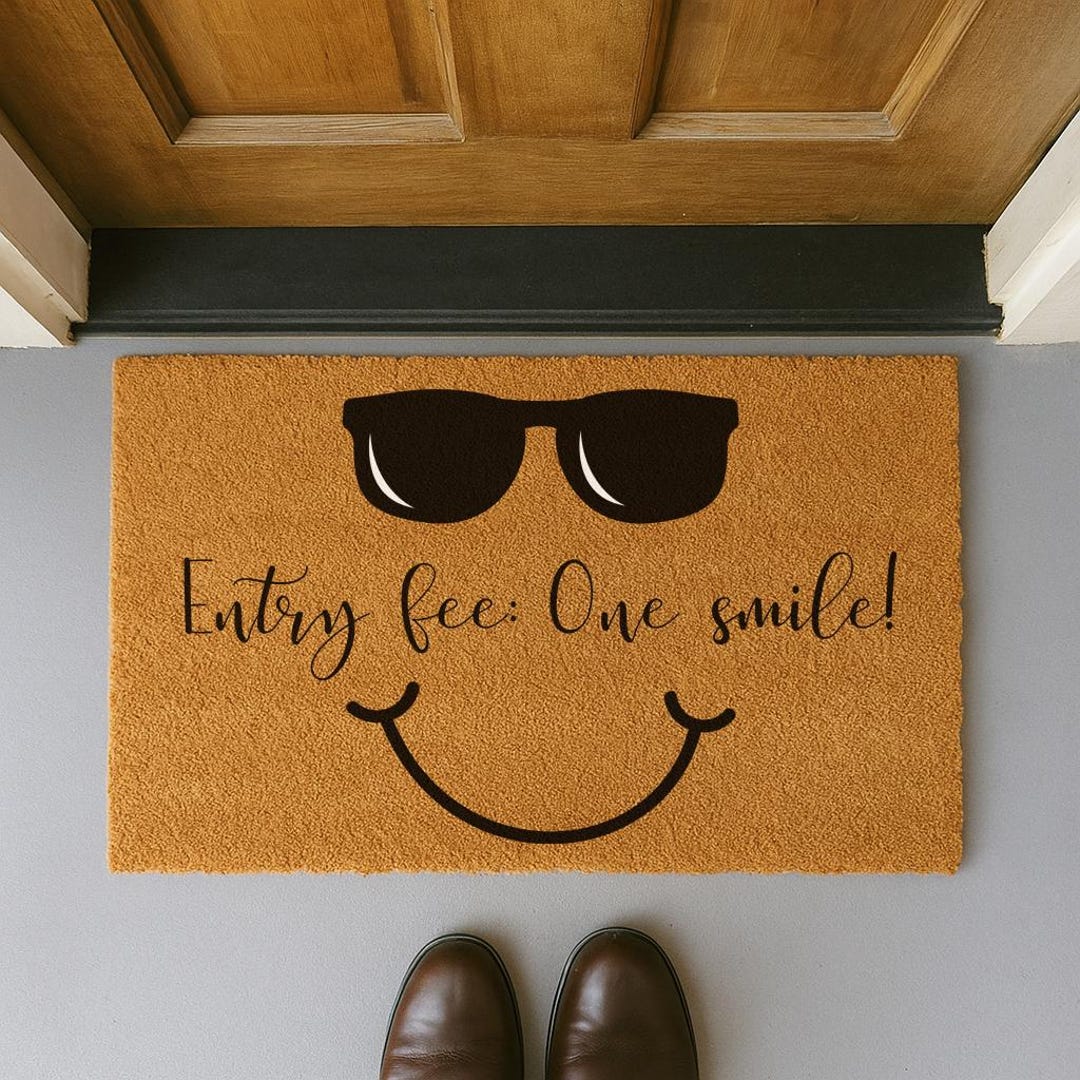 Positive Affirmation Doormat | Funny Luxury Coir Rug | Welcome Mat With ...