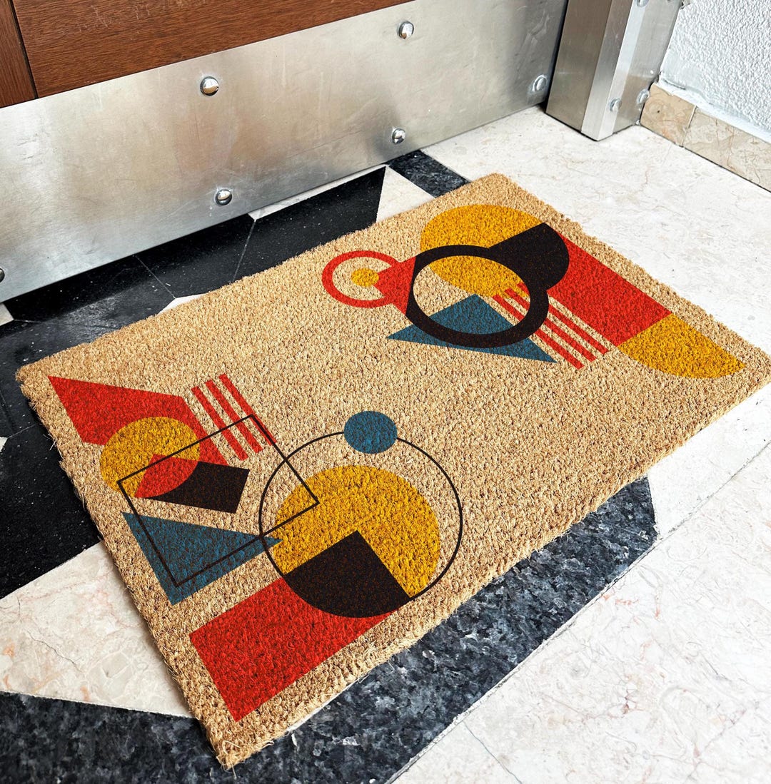 Bauhaus Doormat | Modern Doormat | Housewarming Doormat | Geometric ...