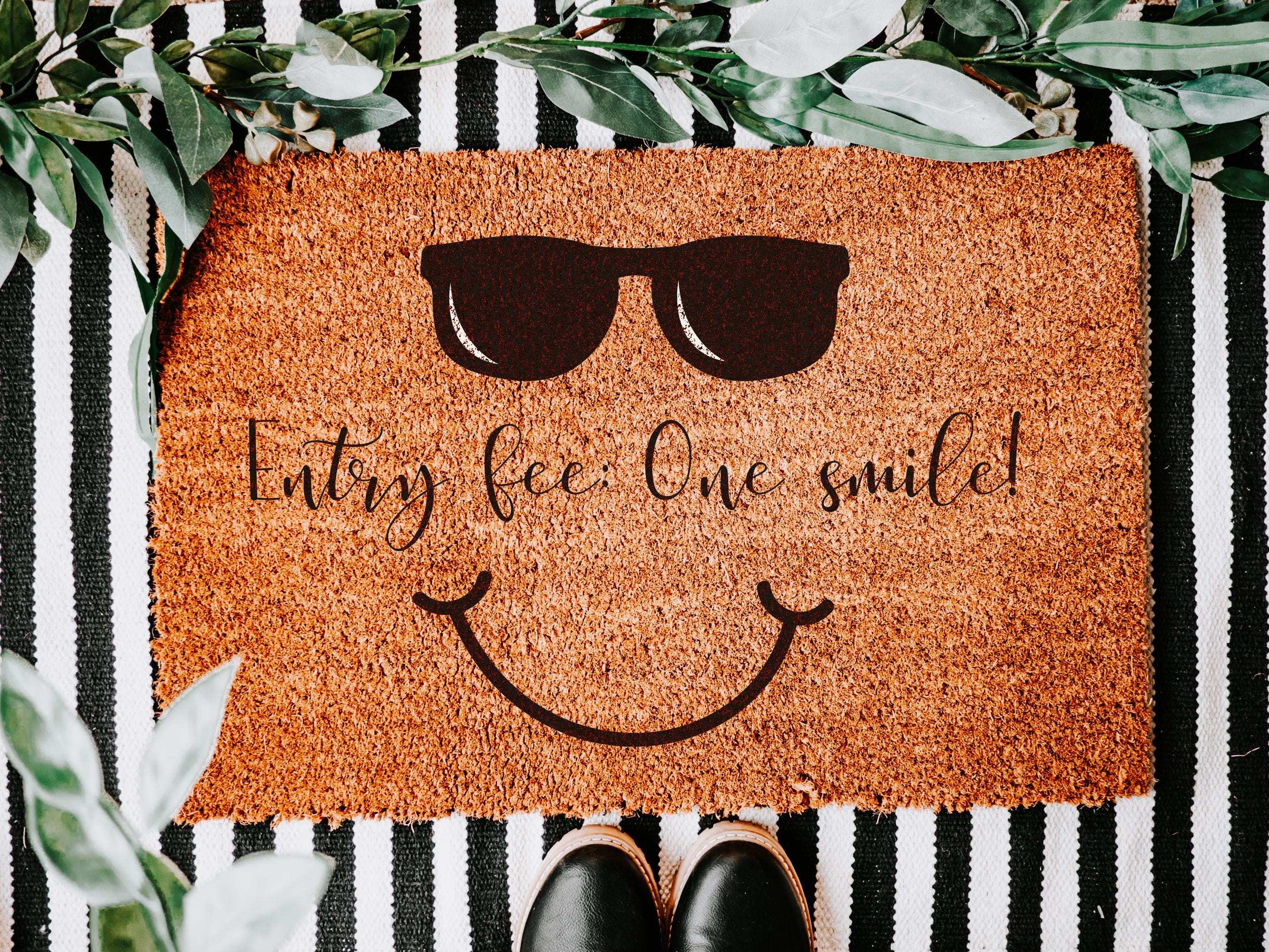 Positive Affirmation Doormat | Funny Luxury Coir Rug | Welcome Mat With ...