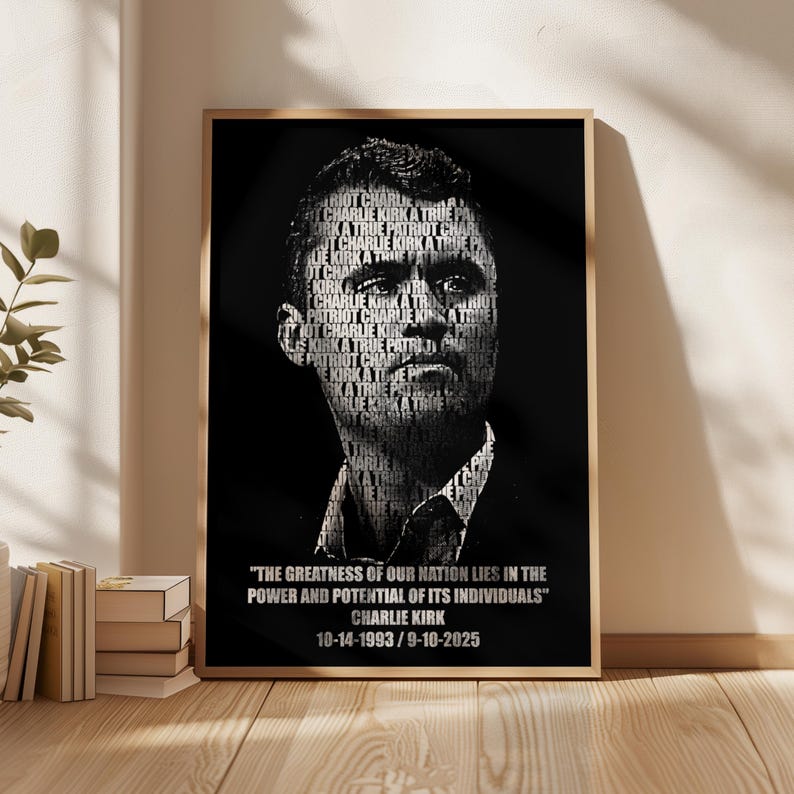 Charlie Kirk Poster | Charlie Kirk Poster Framed Art | America ...