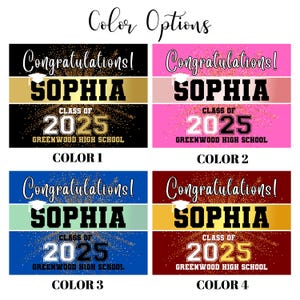 Graduation Senior 18"x24" Double Sided Sign 2025 With H-stake ...