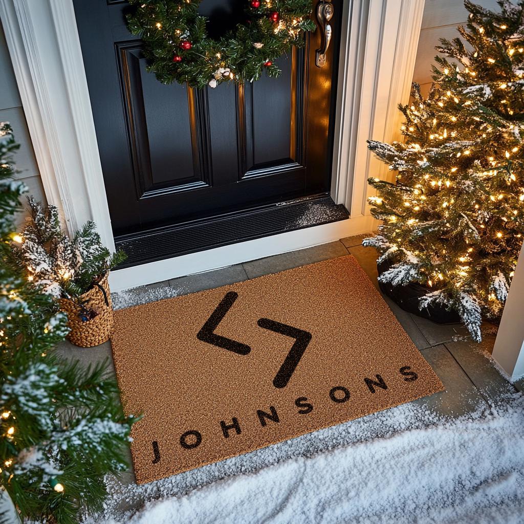 Runic Doormat Custom Coir Welcome Mat Viking Rune Door Mat Family Name ...