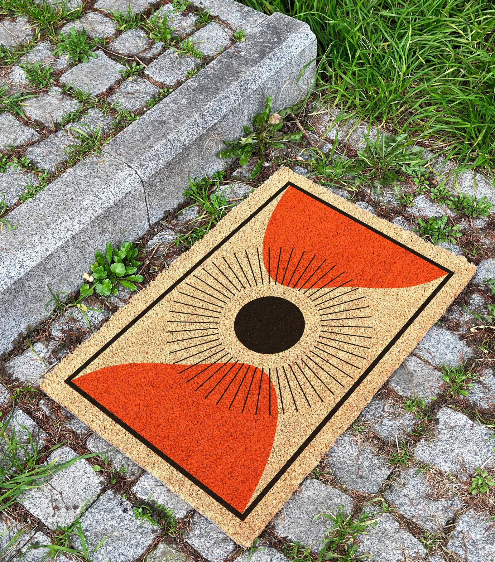 Welcome Mat Mid Century Modern | Minimalist Doormat | Housewarming Gift ...