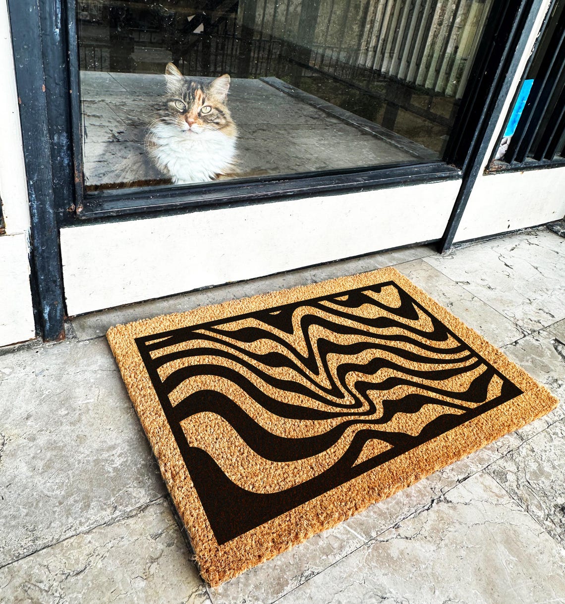 Trippy Door Mat | Optical Illusion Pattern Door Mat | Optical Illusion ...