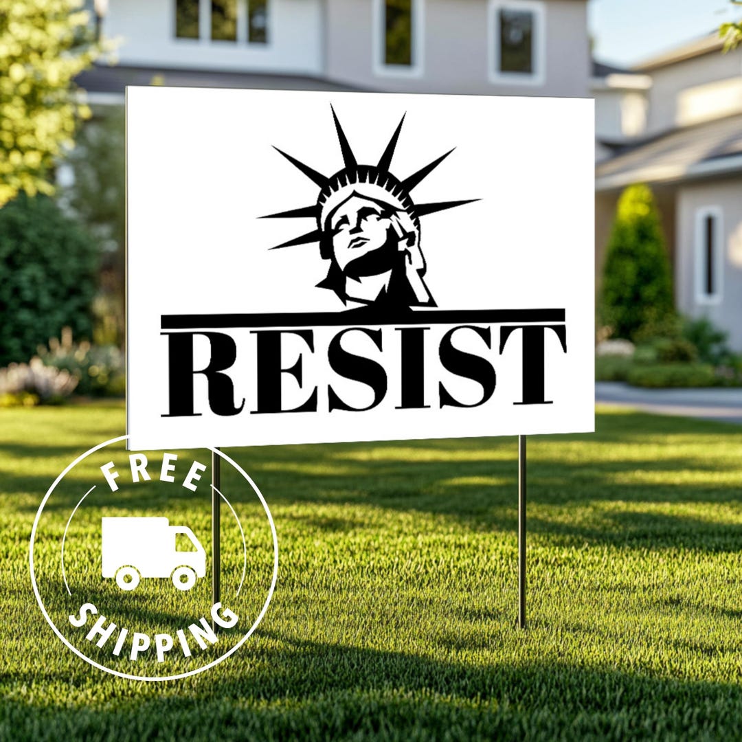 RESIST Yard Sign | Feminist Sign | Resistance Yard Sign | Political ...