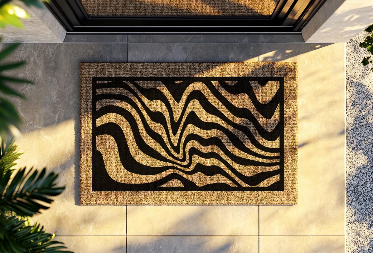 Trippy Door Mat | Optical Illusion Pattern Door Mat | Optical Illusion ...