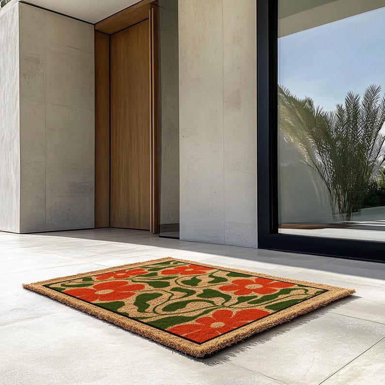 Floral Doormat | Floral Front Doormat | Colorful Doormat | Colorful ...