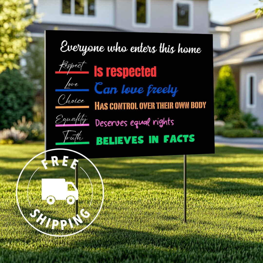 Equality Yard Sign | Liberal Yard Sign | Progressive Sign | Outdoor ...