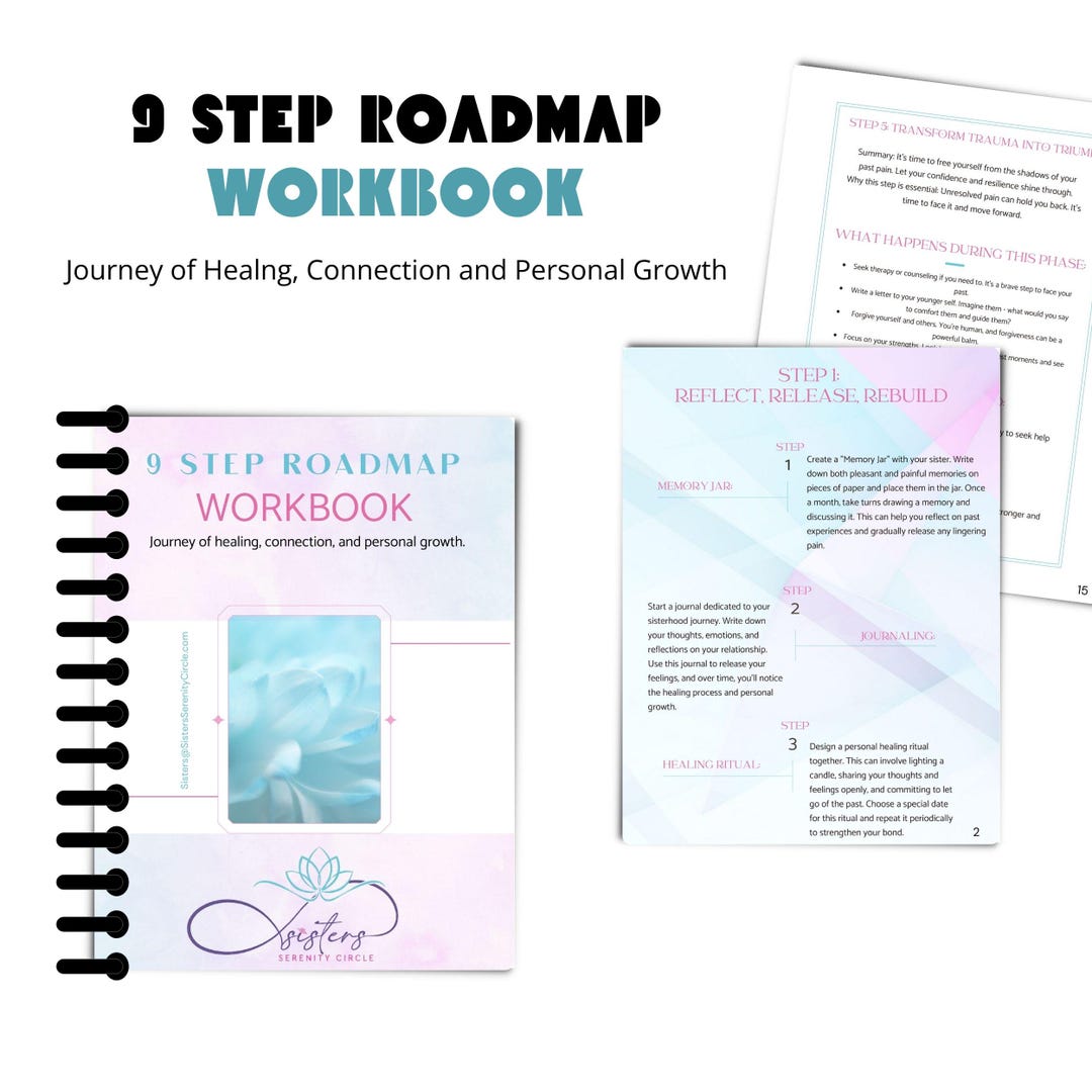 Printable 9 Step Roadmap Workbook for Teens, Mental Health Tools, Trust ...