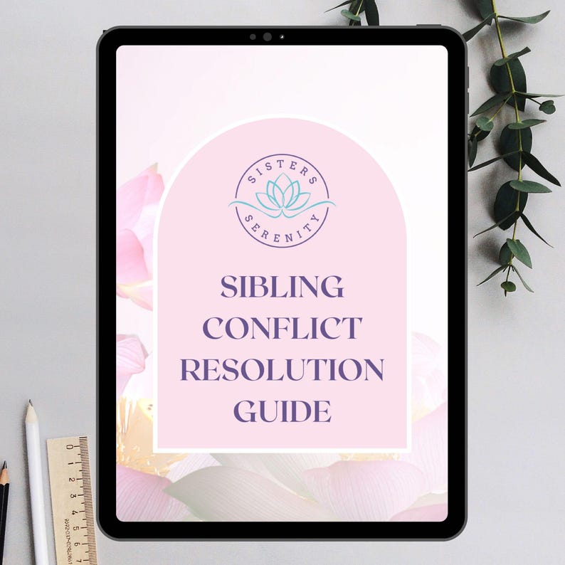 Printable Sibling Conflict Resolution Journal, Therapy Worksheets for ...