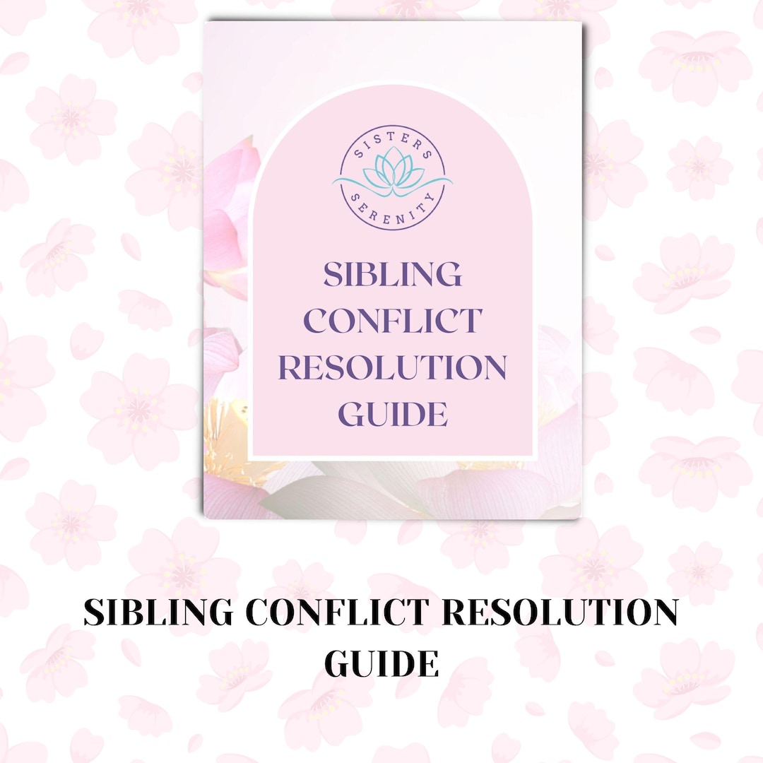 Printable Sibling Conflict Resolution Journal, Therapy Worksheets for ...