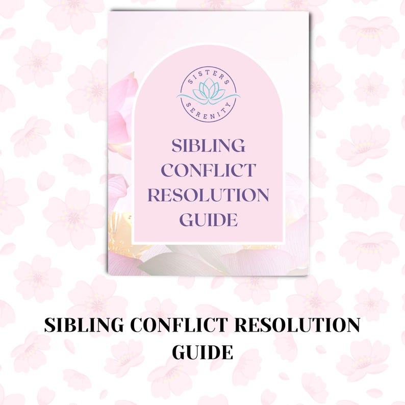 Printable Sibling Conflict Resolution Journal, Therapy Worksheets for ...