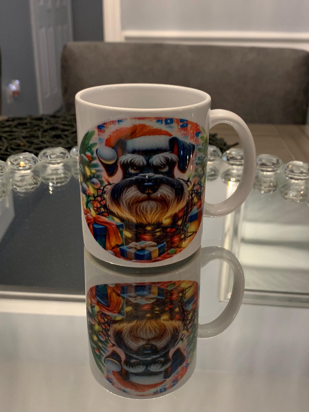 11oz Coffee Mug With an Adorable Grumpy Face Schnauzer Dog, Wrapped in ...