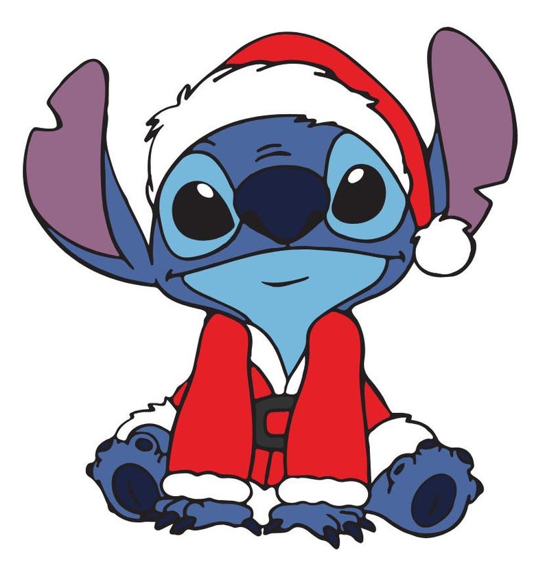 Santa Stitch SVG File - Etsy UK