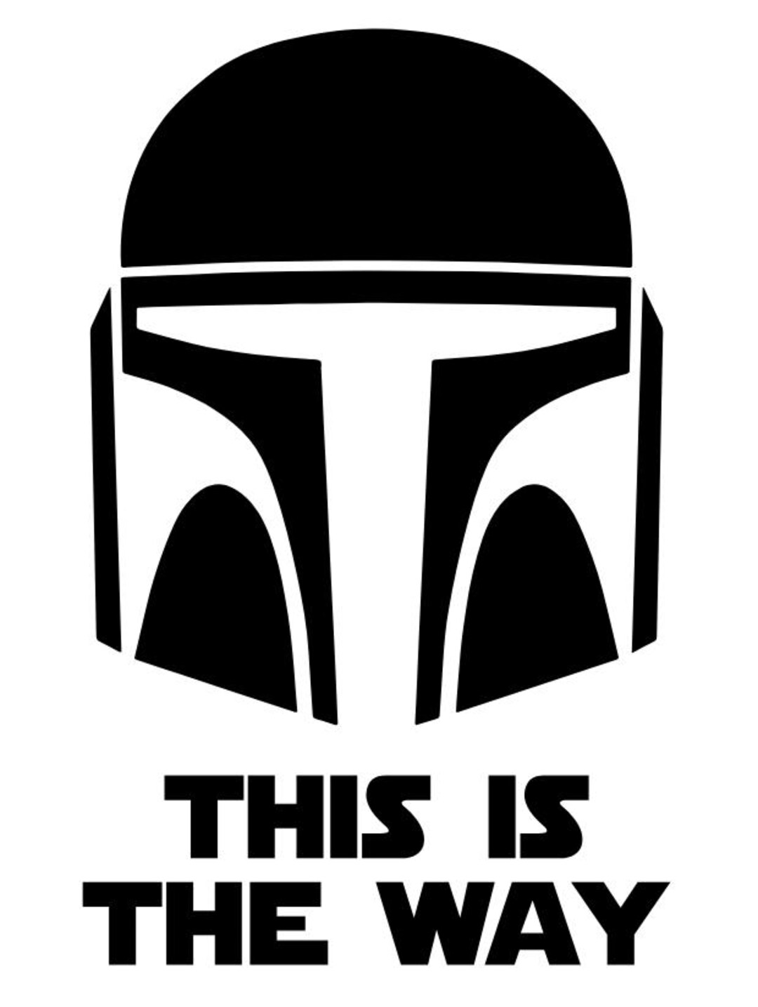 Mandalorian SVG File - Etsy