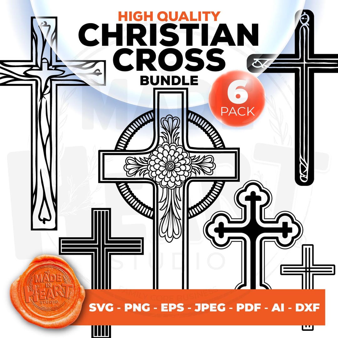 Old Rugged Crosses Religious Svg, Christian Cross Bundle SVG, Cross ...
