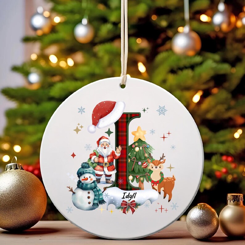 Personalized Christmas Alphabet PNG Bundle, Santa Letter Clipart ...