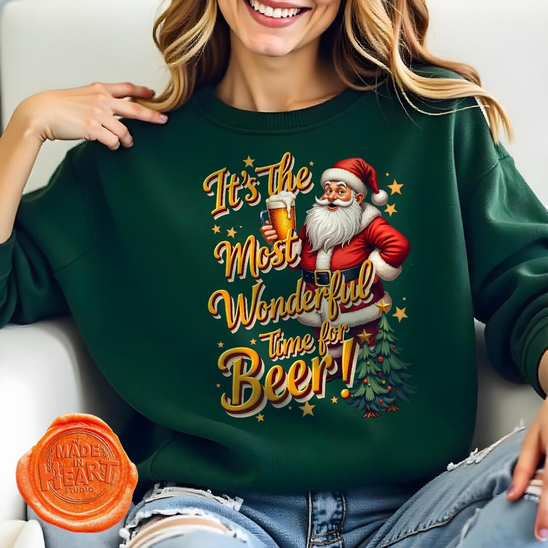 Funny Beer Santa Quotes PNG, Funny Beer Party Png, Beer Clipart, Beer ...