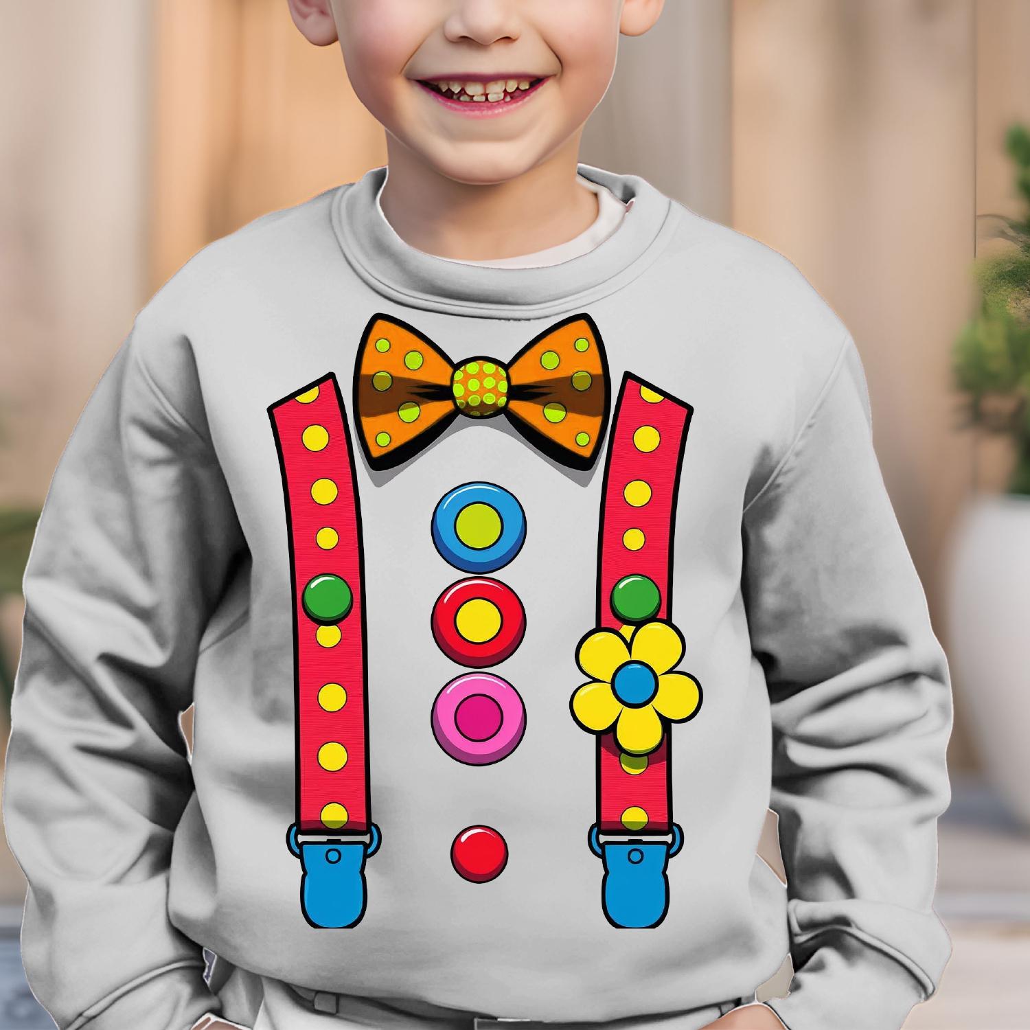 Clown Shirt PNG Bundle, Circus Costume Designs for Kids, Digital T ...