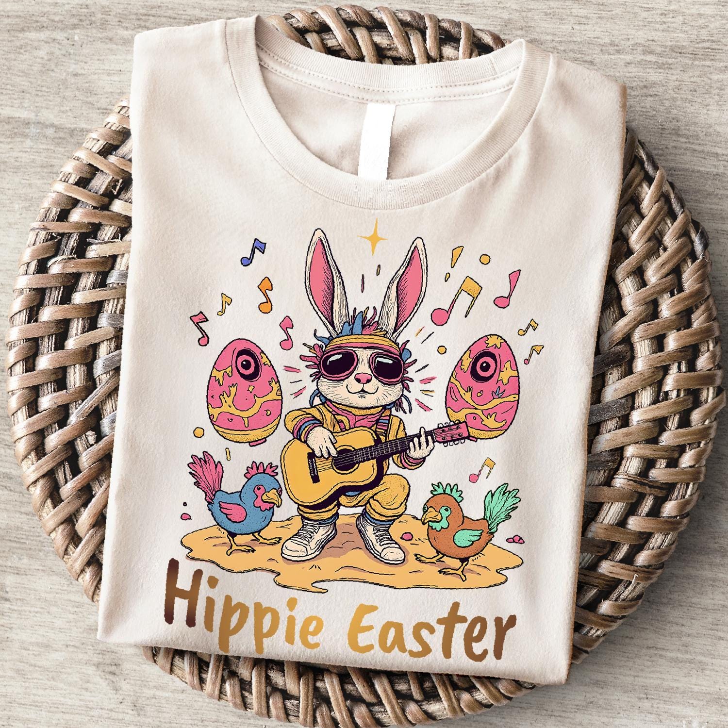 Happy Hippie Easter Reggie Themed Png, Reggie Easter Bunny Png, Hippie Bunny Easter, Retro Boho ...