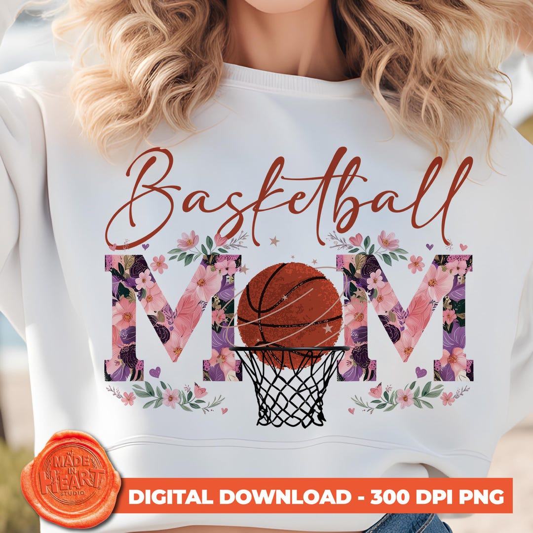 Basketball Mom PNG, Mother's Day Gift for Sports Moms, Basketball ...