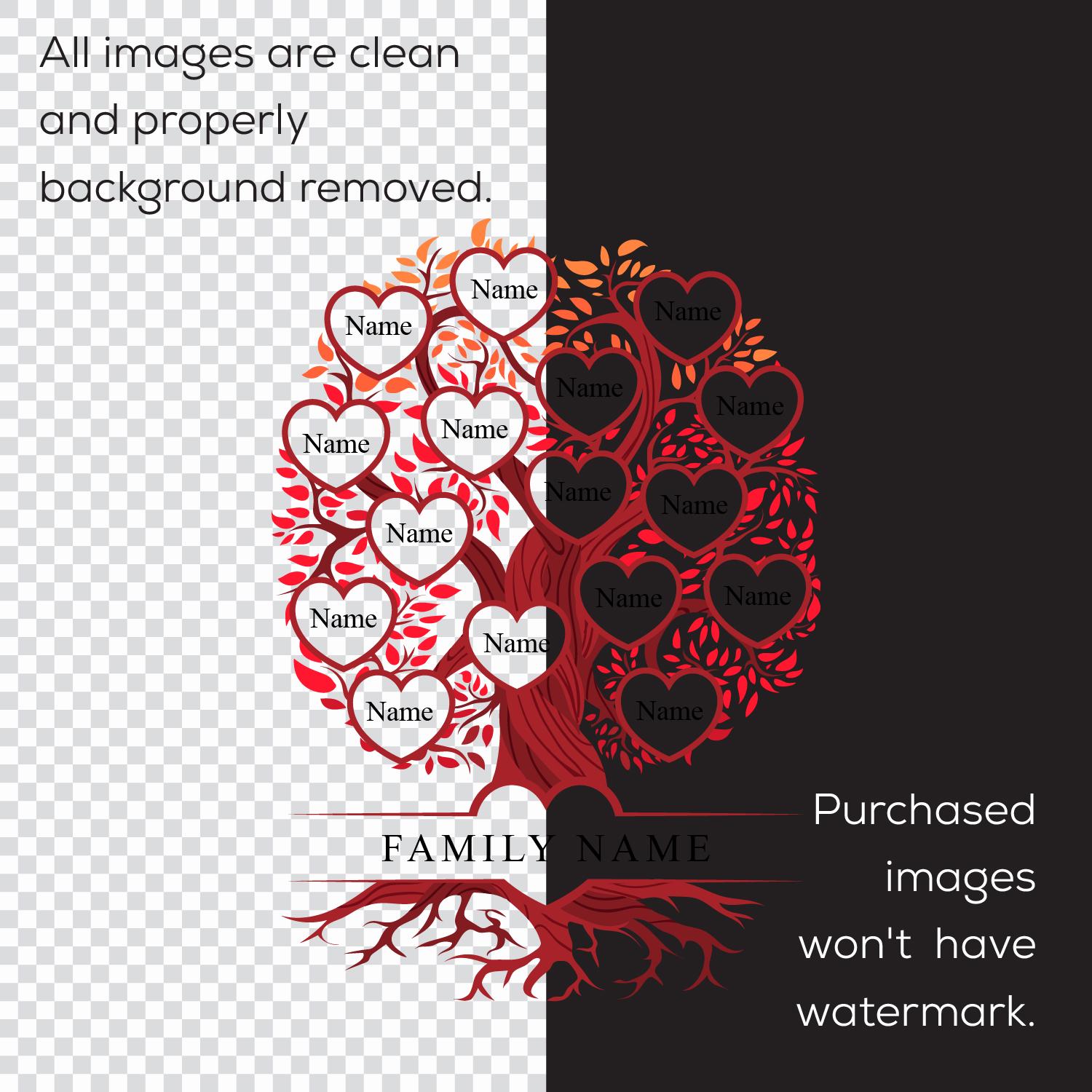 Personalized Family Tree of Life Svg Bundle 2-16 Members, Family Tree ...