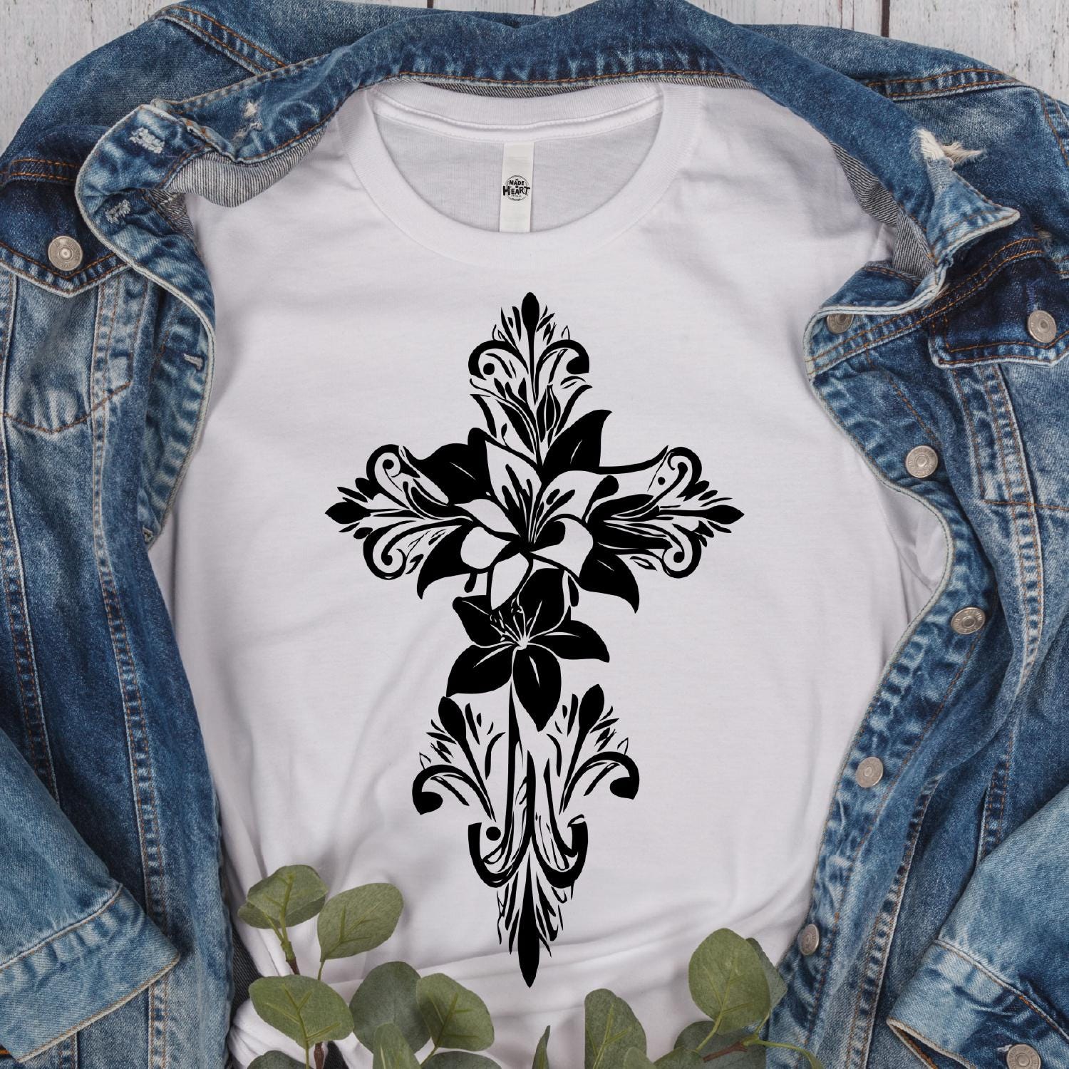 Faith Cross With Flower SVG Bundle, Christian Cross SVG, Church Cross ...