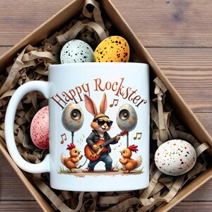 Happy Easter Themed Rockster Png, Rocker Easter Bunny Png, Easter ...