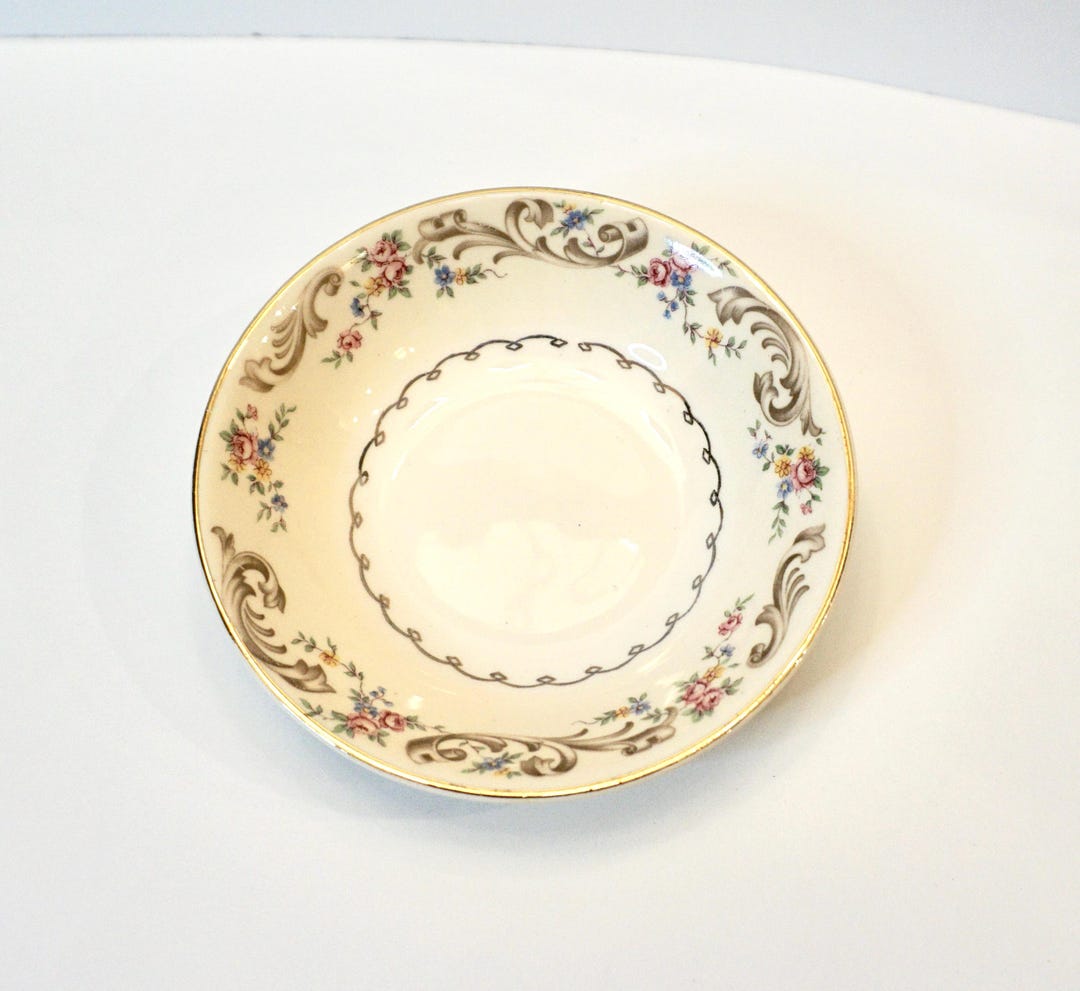 Paden City Pottery Duchess Pattern Fruit Saucers. Set of 3. - Etsy