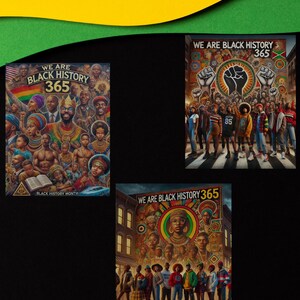 We Are Black History 365 - Vibrant African American Heritage Art - Etsy