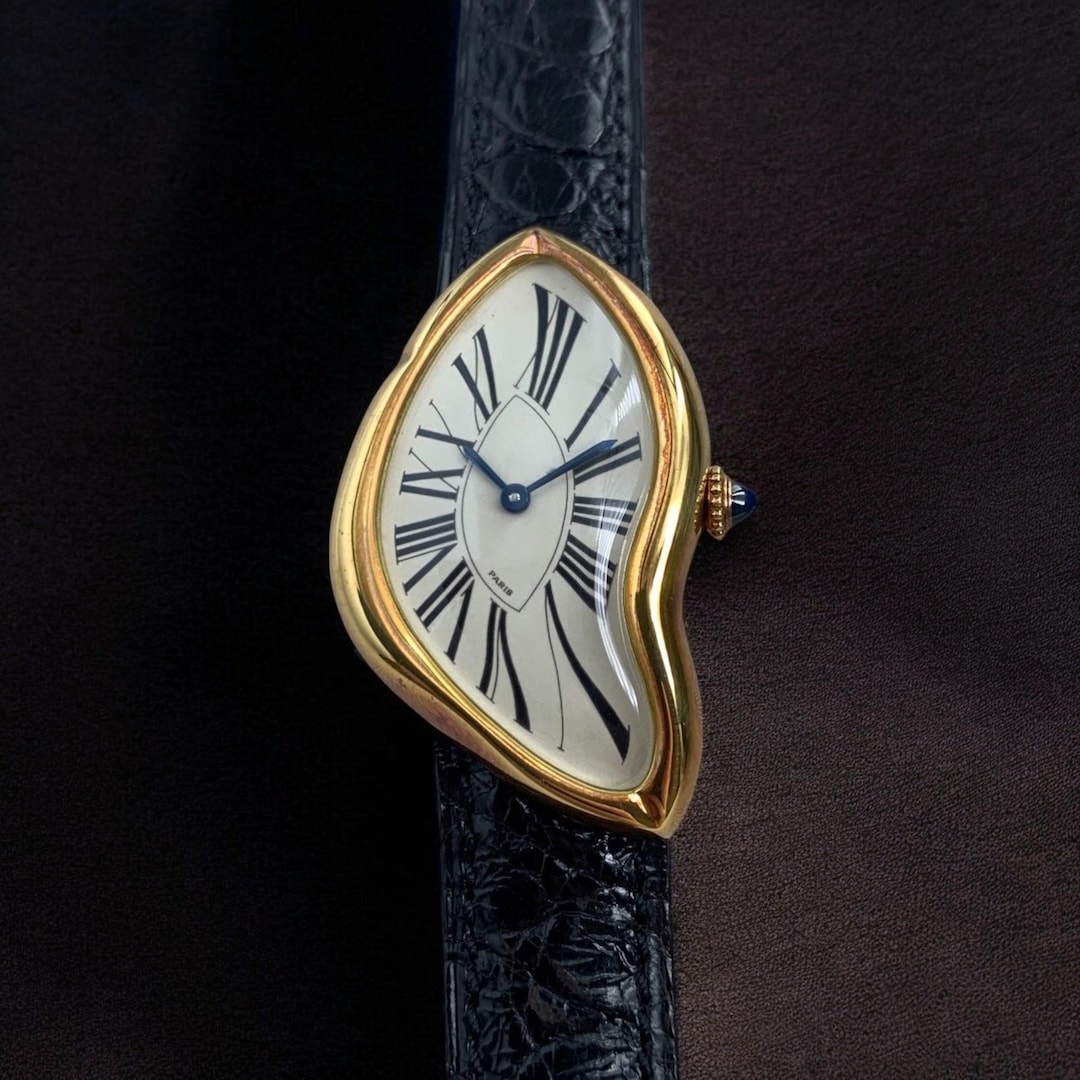 Surreal Gold Crash and Dali Watch for Men & Women Unique Kiosk Dial ...