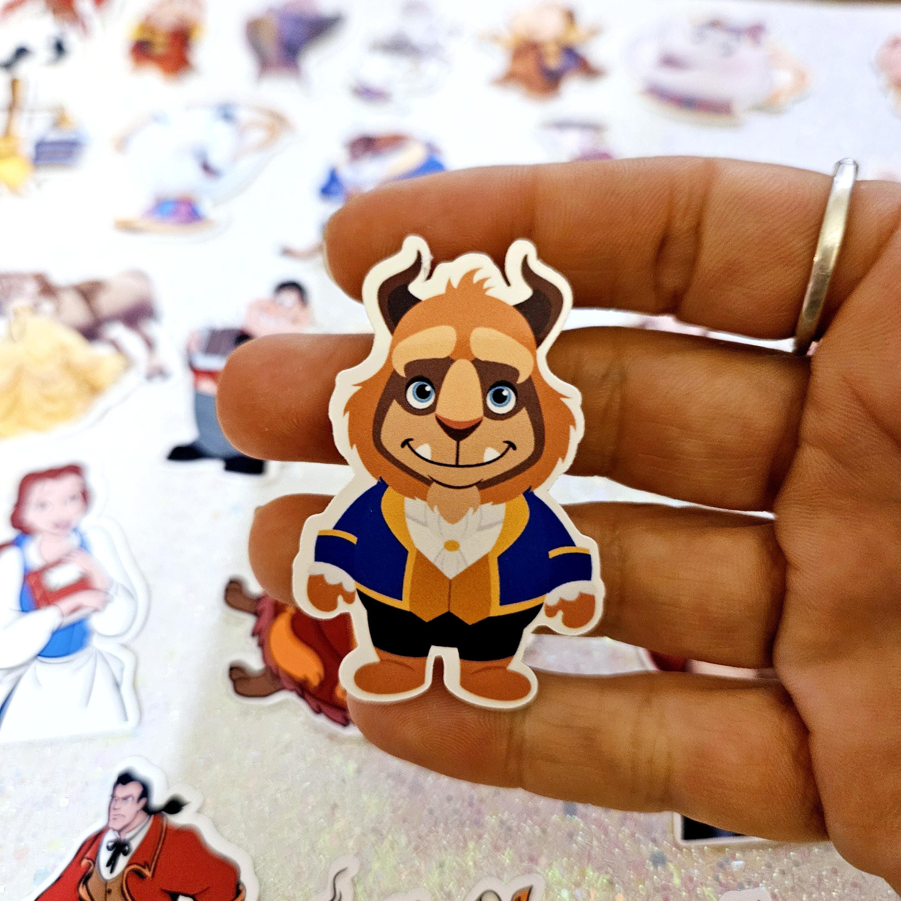 Beauty and the Beast Stickers, Disney Stickers, Sticker, Waterproof ...